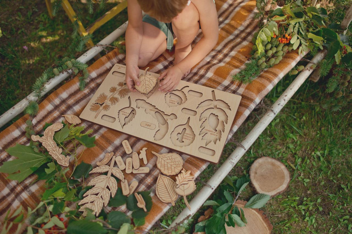 Leaf Wooden Puzzle 2 - (21 elements)
